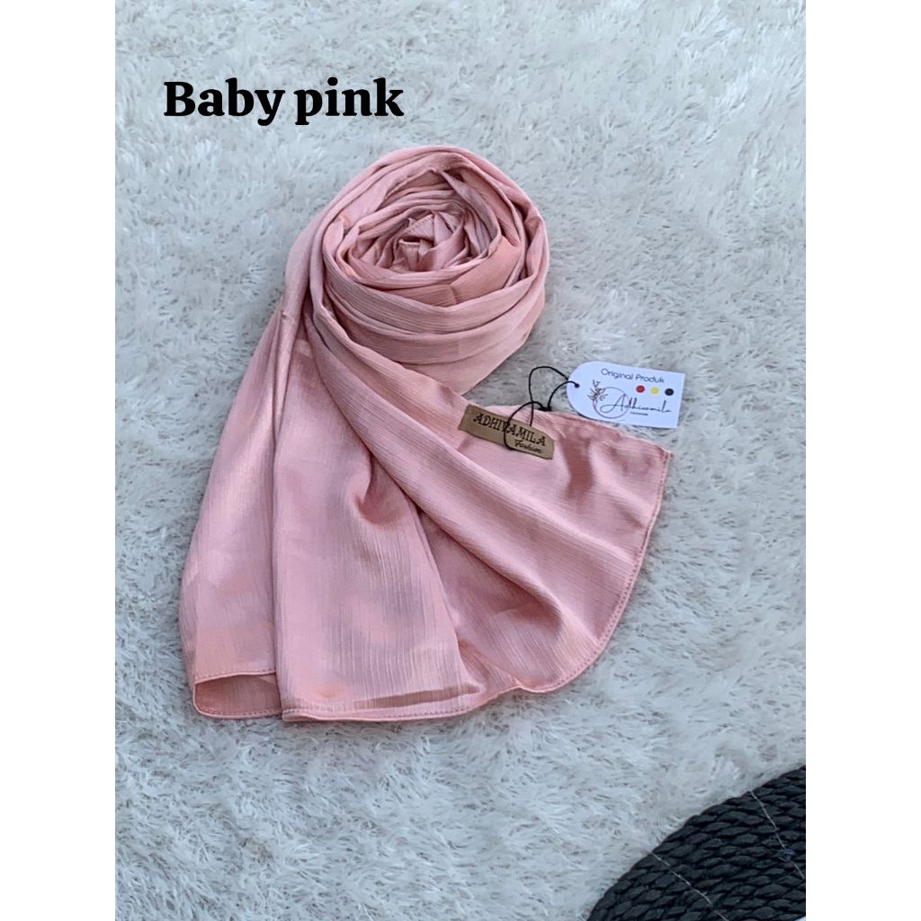 Jual Pasmina credanza silk premium / pasmina satin silk textured ...