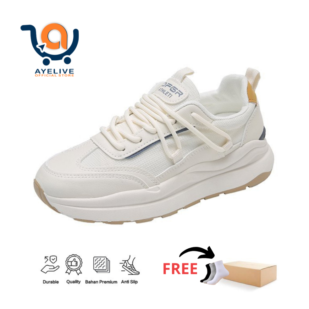 Jual Sepatu Sneakers Sporty Wanita Trendy Import Premium Sepatu Joging ...