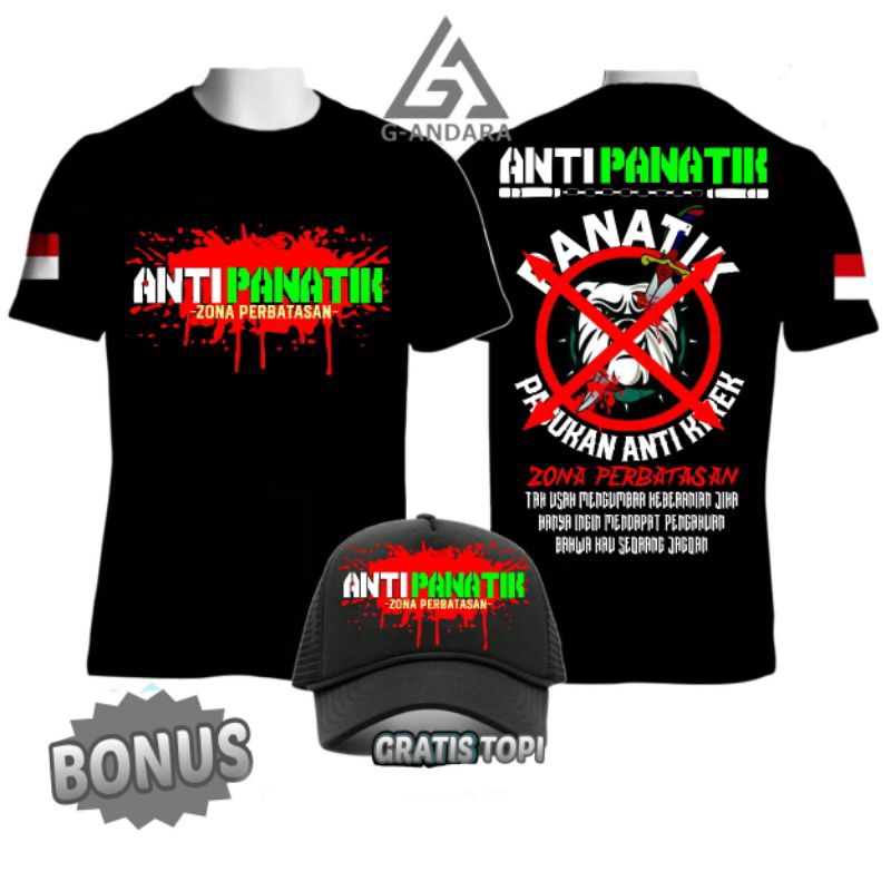 Jual KAOS ANTI PANATIK ZONA PERBATASAN DESAIN TERBARU | Shopee Indonesia