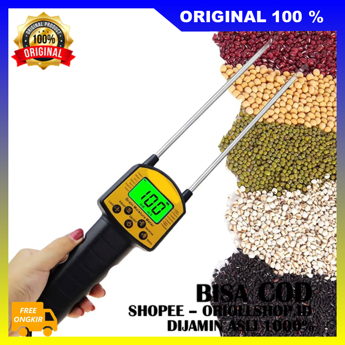 Jual Digital Grain Moisture Meter Alat Pengukur Kadar Air Biji Bijian ...