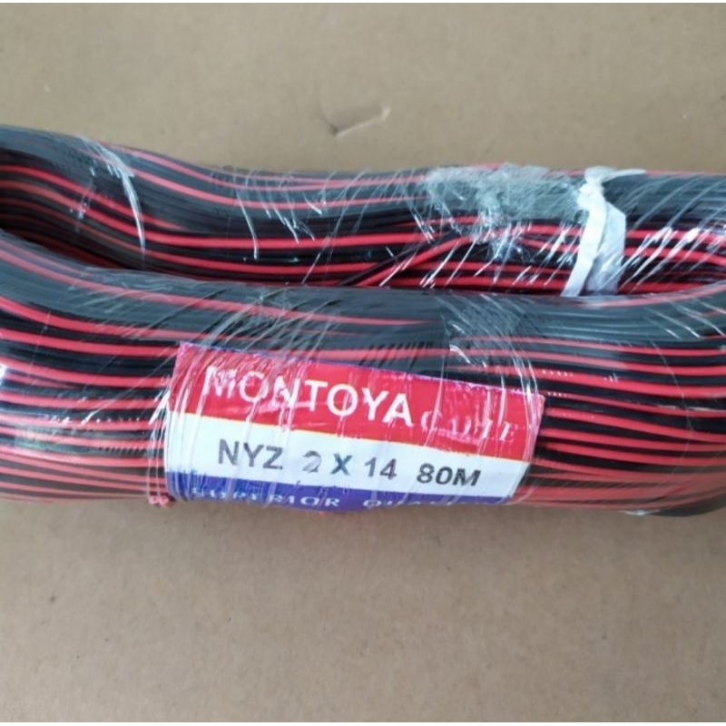 Jual Kabel Merah Hitam 2x1/Kabel Montoya 2x14 Tembaga | Shopee Indonesia