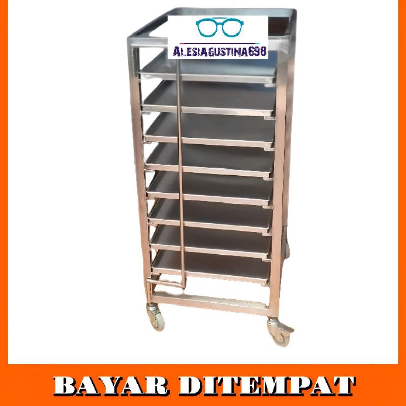 Jual troly rak kue troly rak roti pendingin roti ukuran 60x40 / rak ...