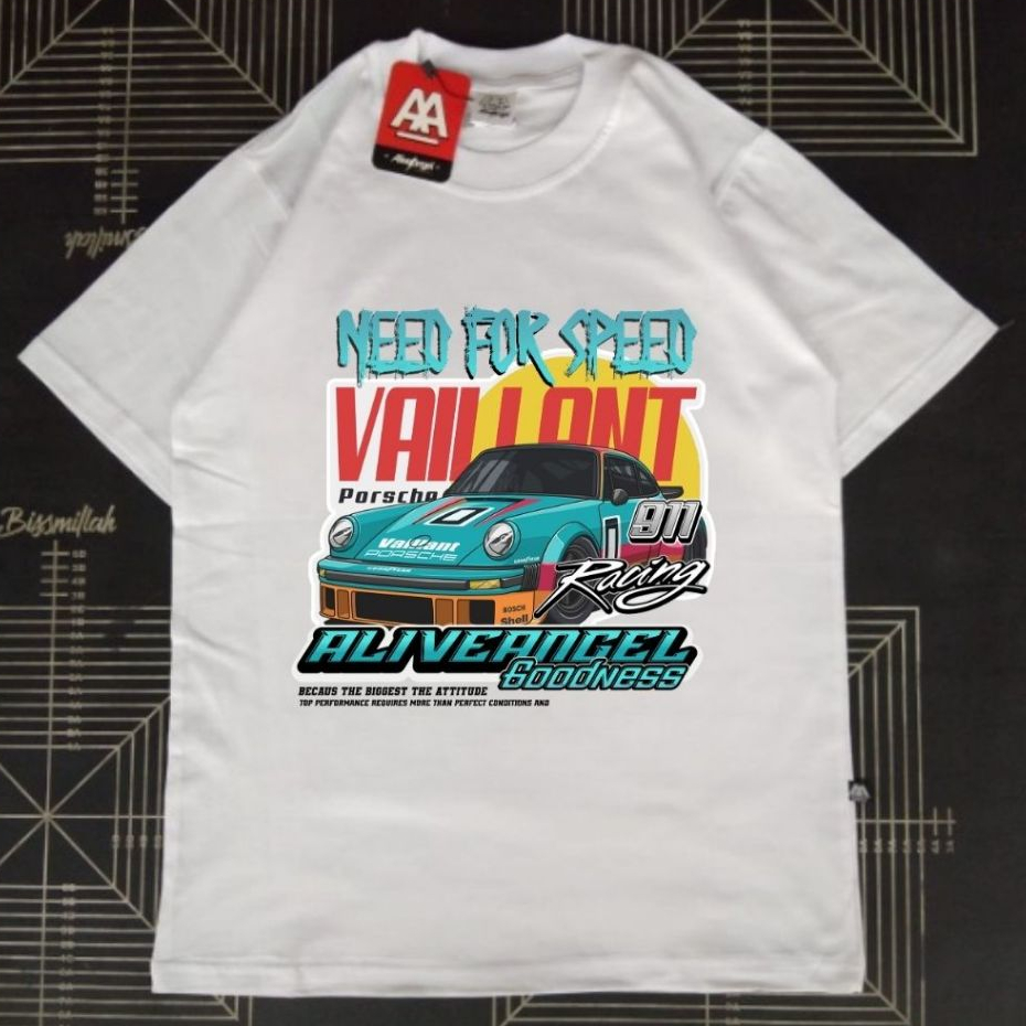 Jual Kaos Mobil Sport Porsche Balap Racing Vintage Vaillant / T-shirt ...