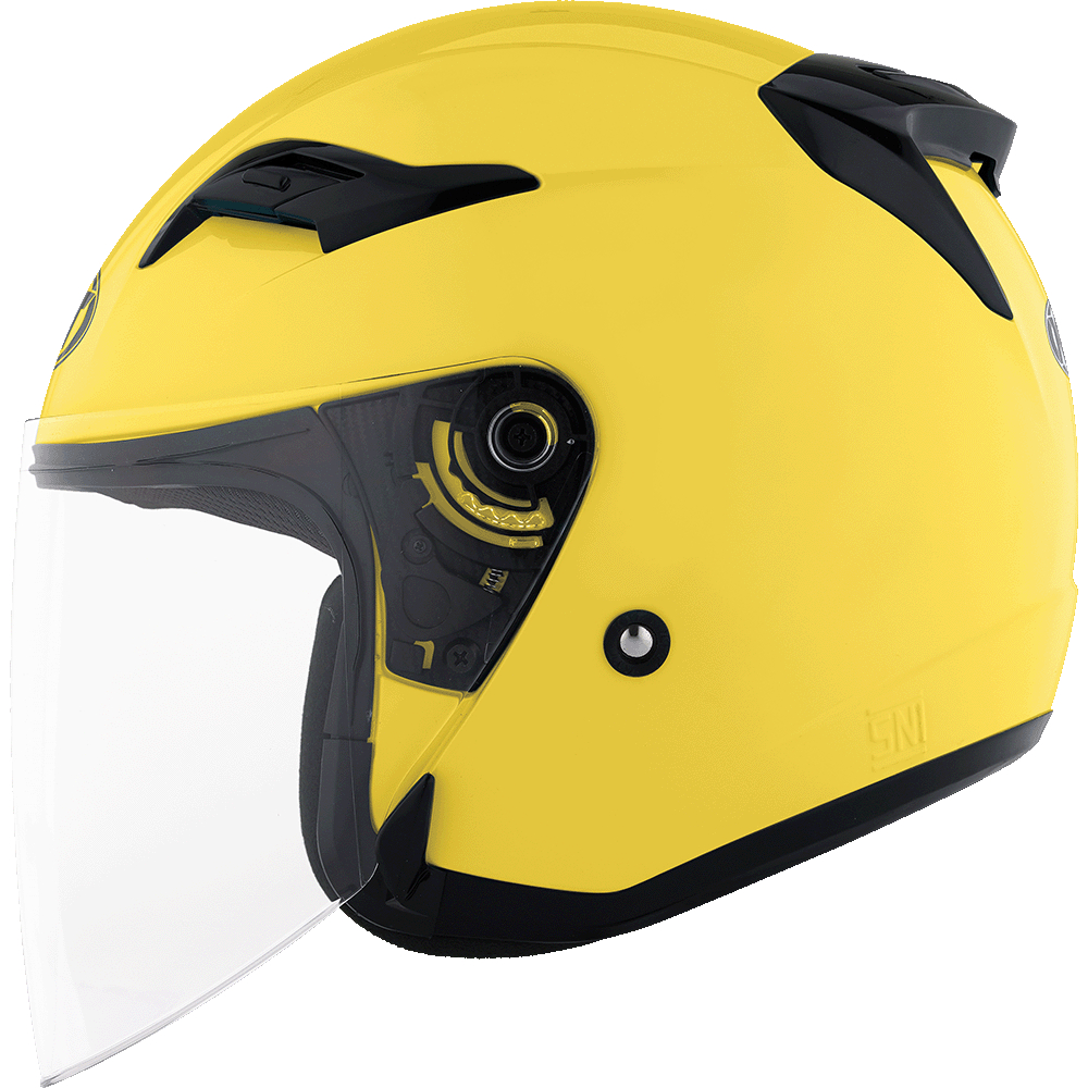 Jual (HELM ANAK) KYT VENOM OPEN JUNIOR SOLID - LEMON YELLOW | Shopee ...