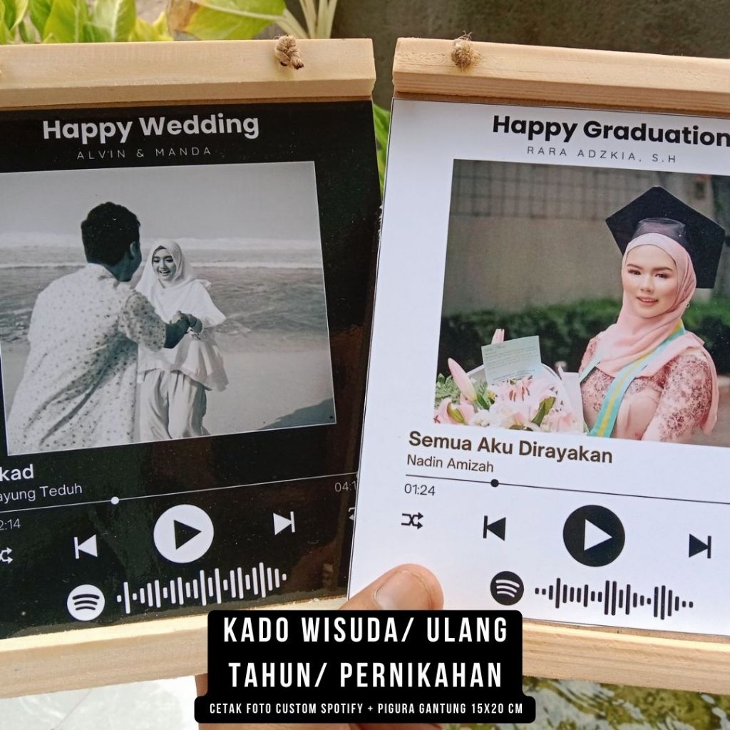 Jual Kado Foto Custom Frame Spotify Gantung/ Kado Wisuda-Ulang Tahun ... Jual Kado Foto Custom Frame Spotify Gantung/ Kado Wisuda-Ulang Tahun ...