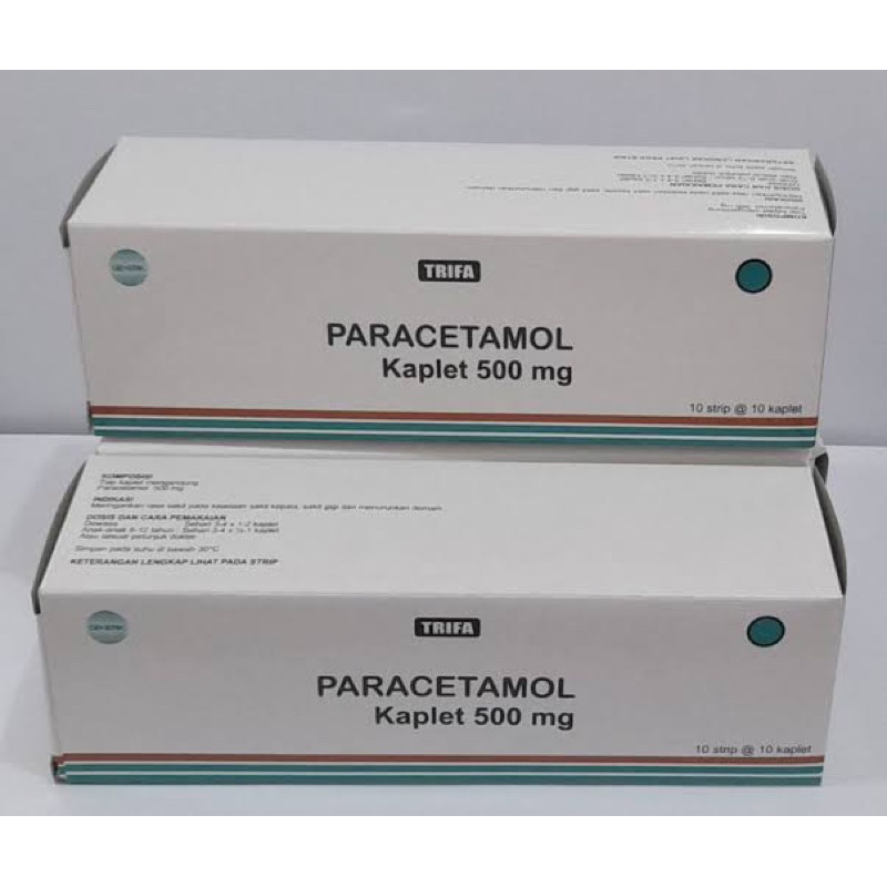 Jual PER BOX PARACETAMOL 500MG TRIFA TABLET PER BOX* | Shopee Indonesia