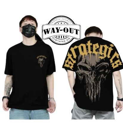 Jual Baju Kaos Distro Pria Keren Terbaru Lengan Pendek Motif Strategick Tulisan Kuning Pakaian ...