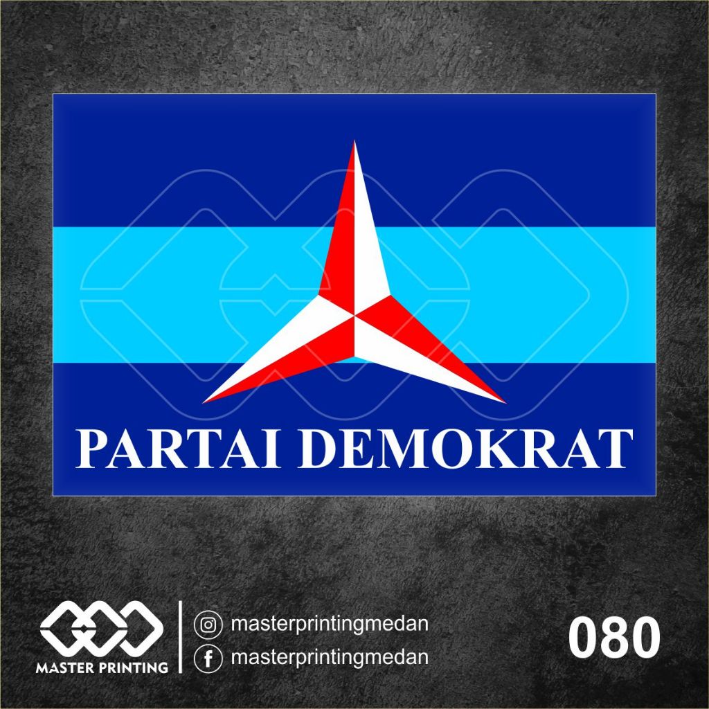 Jual 080 - Stiker Logo Partai Demokrat, Sticker Vinyl, Premium, Tahan ...