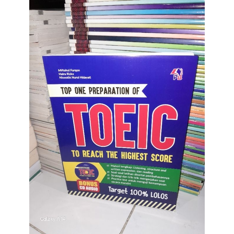 Jual BUKU TOP ONE PREPARATION OF TOEIC TO REACH THE HIGHEST sore plus Cd | Shopee Indonesia