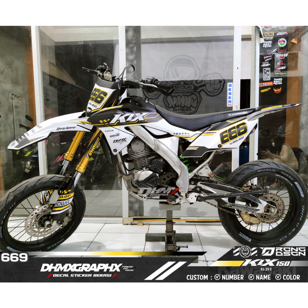 Jual DHMX Decal Sticker KLX 150 KLX BF SE EXTREME KLX G (KL-29 S) | Shopee Indonesia
