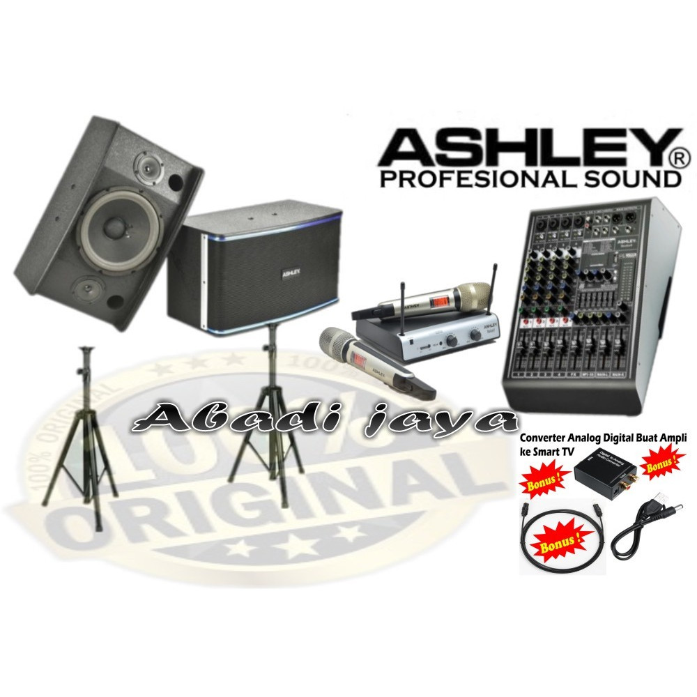 Jual paket sound system ashley studio 4 ashley ks10 ashley voice 1 ...