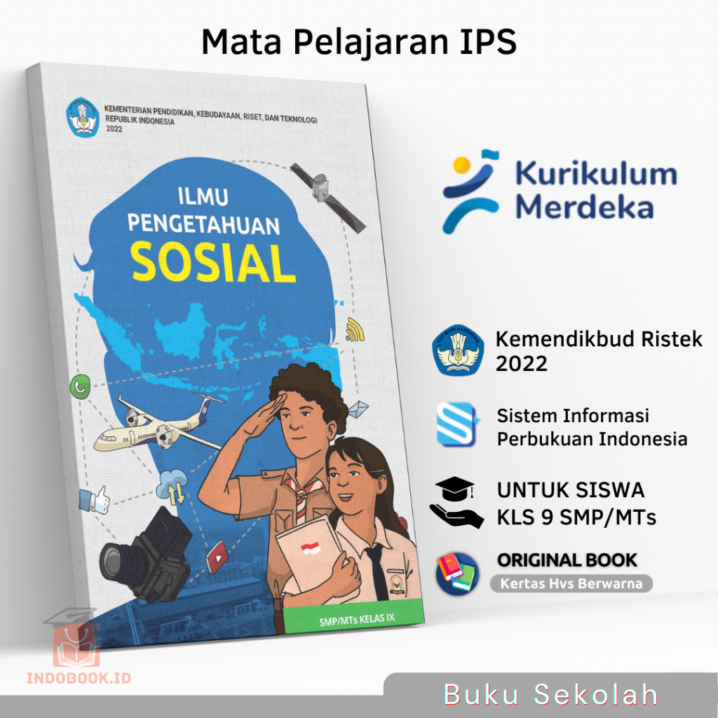 Jual Buku Paket IPS Kelas 9 SMP/MTS Kurikulum Merdeka Belajar / Buku Sekolah Penggerak Anak ...