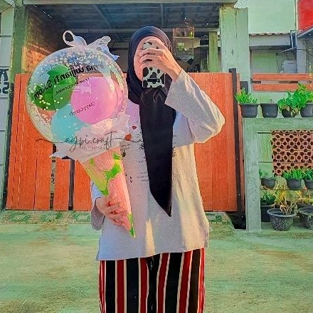 Jual BUKET ice balon / buket balon bobo pvc / buket balon transparan ...