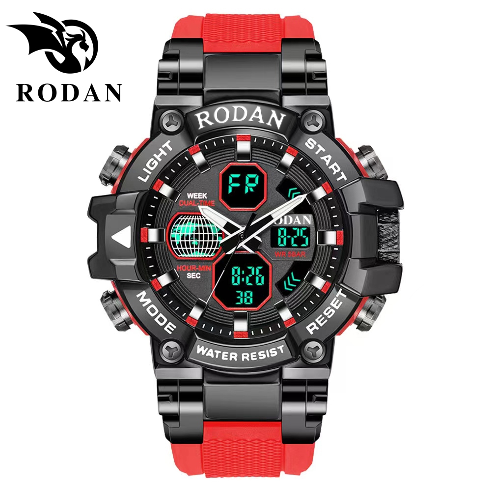 Jual RODAN SPORT 8027 JAM TANGAN OLAHRAGA DOUBLE TIME STOPWATCH WATER ...
