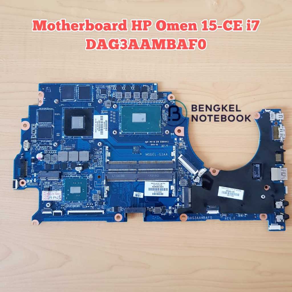 Jual Motherboard HP Omen 15-CE 15T-CE i7-7700HQ GTX 1050 GTX1050 ...