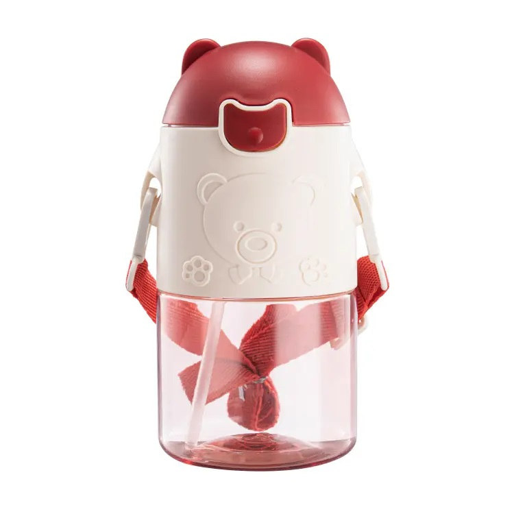 Jual BOTOL MINUM ANAK 470 ML BOTOL KARTUN BERUANG FREE STICKER YQ 0107 ...