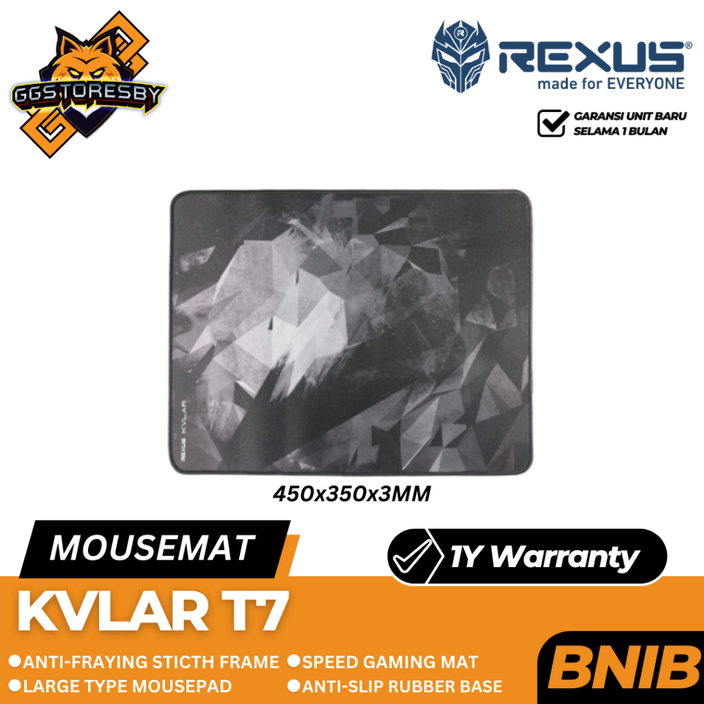 Jual Rexus Kvlar T7 Speed Edition Gaming Mousepad | Shopee Indonesia