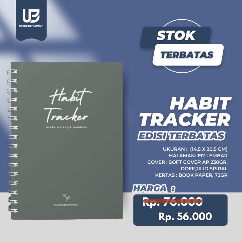 Jual BUKU HABIT TRACKER USAHA MELANGIT MEMBUMI | Shopee Indonesia