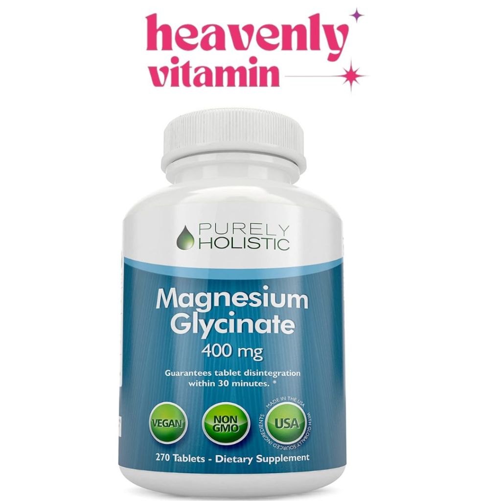 Jual Purely Holistic Magnesium Glycinate 400mg - 270 Tablets | Shopee ...