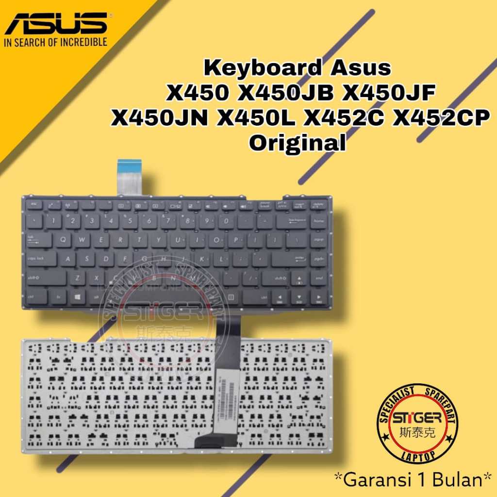 Jual Keyboard Asus X450 X450JB X450JF X450JN X450L X450LA X452 X452C ...