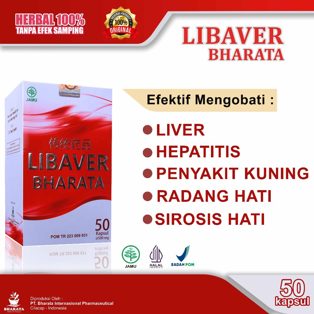 Jual Libaver Bharata Obat Liver & Hepatitis ABCDE Liver bengkak Sirosis ...