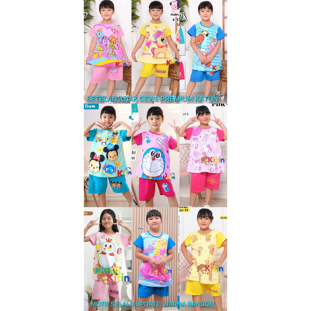 Jual OK - SETELAN BAJU MAIN DAN HARIAN ANAK CEWEK/PEREMPUAN JUMBO BAHAN ...