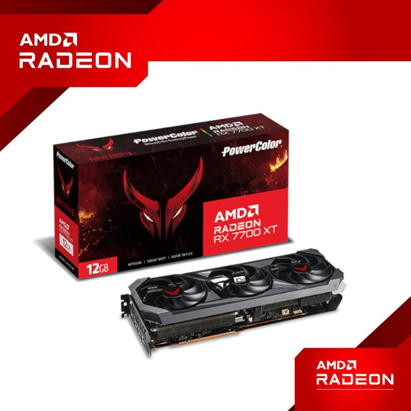 Jual POWERCOLOR RX 7700 XT RED DEVIL 12GB GDDR6 7700XT 12G 192 BIT VGA ...