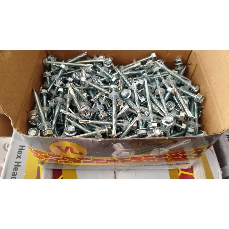 Jual Baut Drilling VL ukuran 12x50, isi 350pc, panjang 5 cm, kunci 8 ...