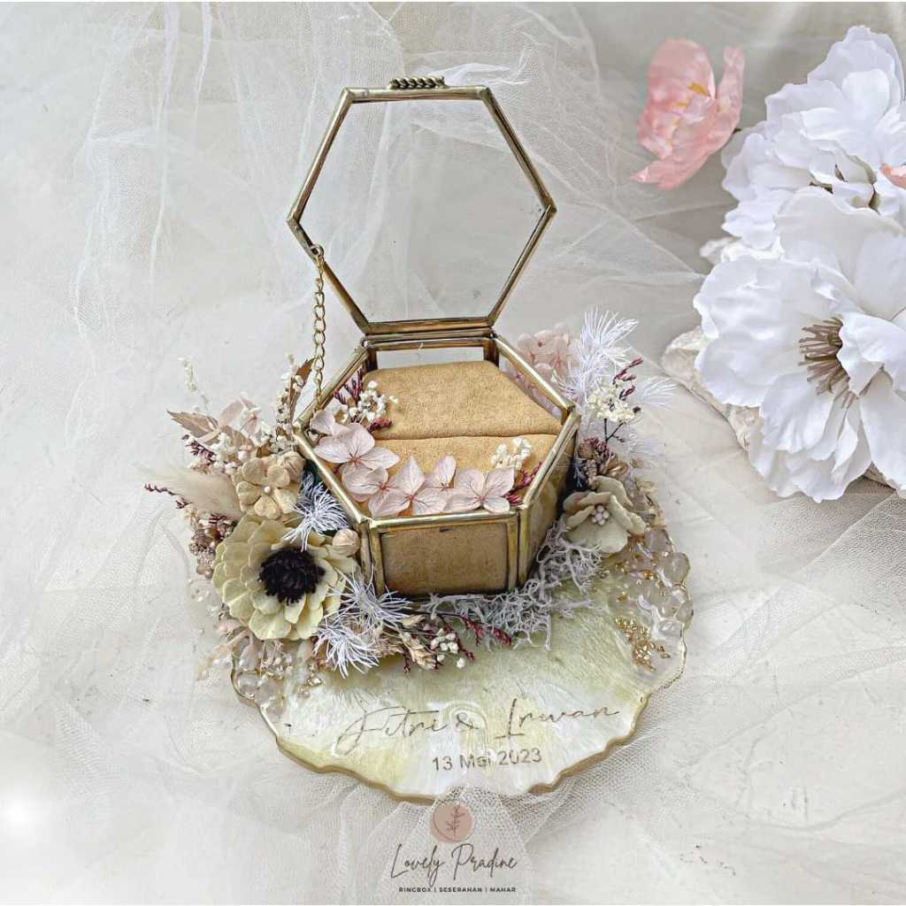 Jual Ring box Resin Terarium Kekinian Premium Kotak Cincin Lamaran ...