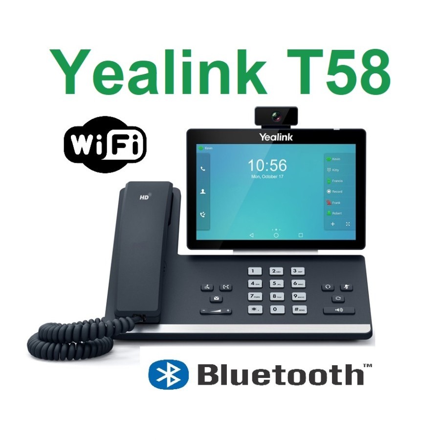 Jual SIP Phone Yealink T58V T58A SIP Video Call WiFi Bluetooth | Shopee ...