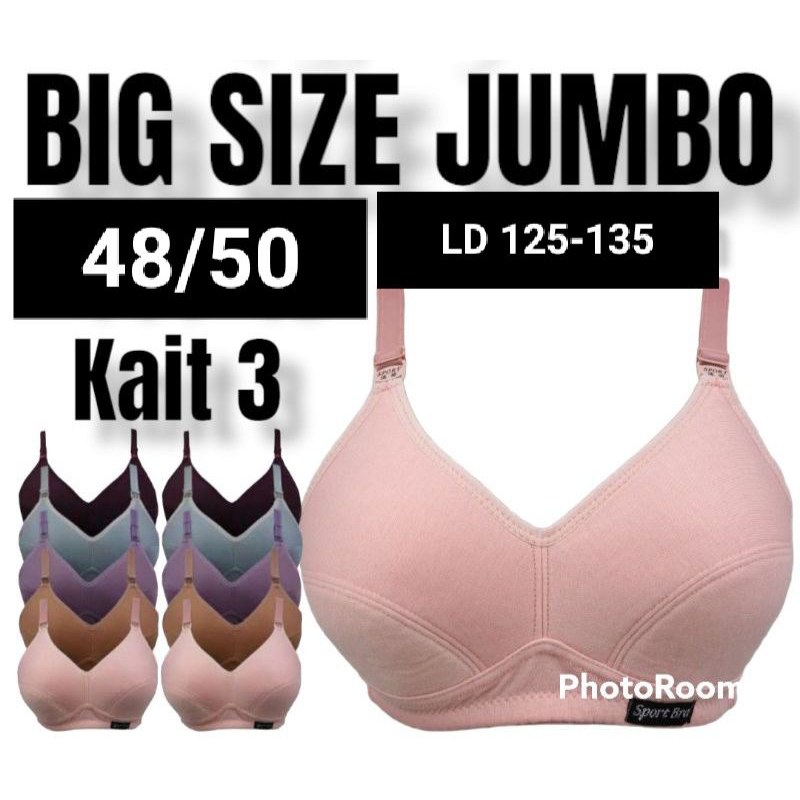 Jual Sport bra jumbo big cup kait 3 | bh bra sport big size murah cup ...