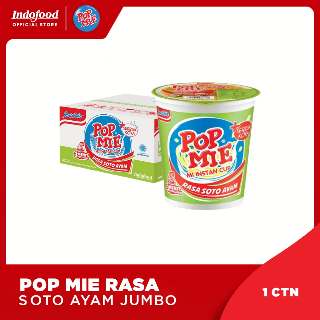 Jual CTN - Pop Mie Rasa Soto Ayam Jumbo 75 Gr | Shopee Indonesia