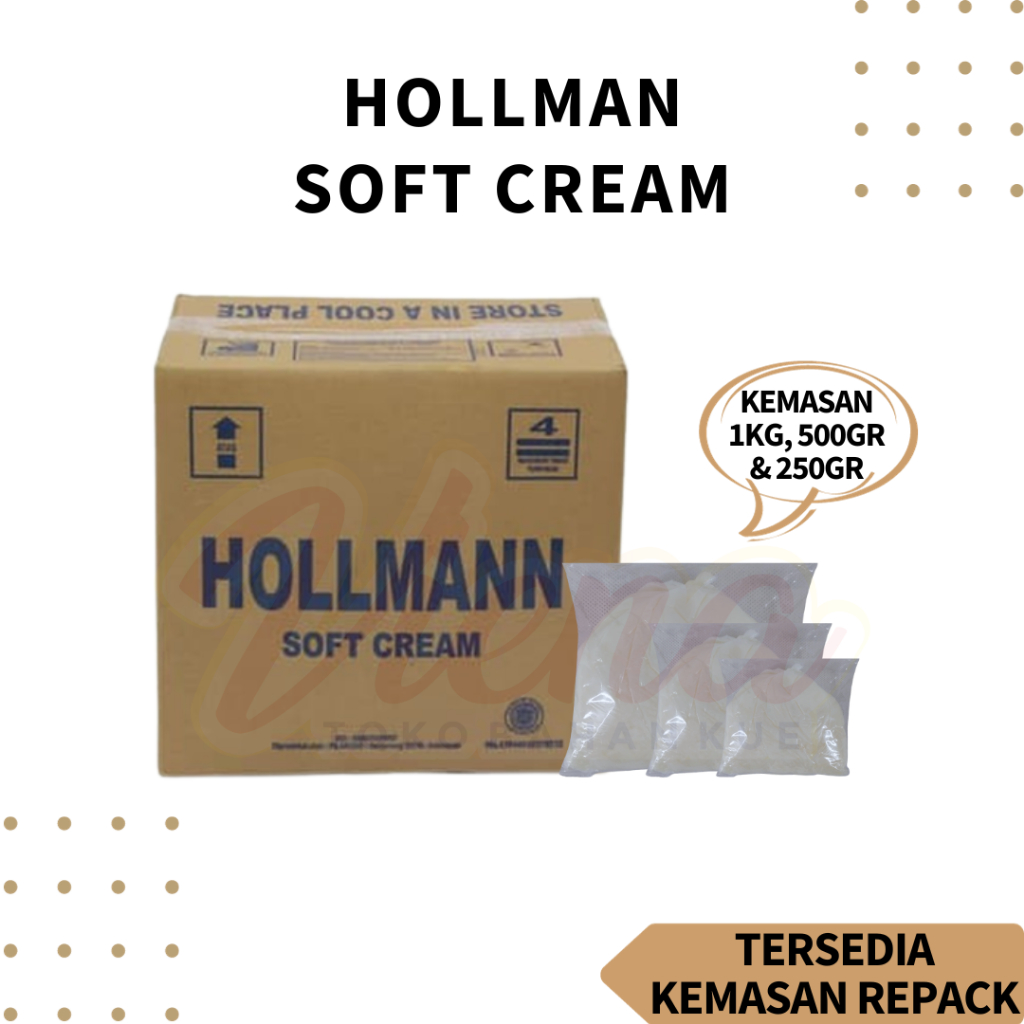 Jual Hollman Soft Cream REPACK 500gr | Shopee Indonesia