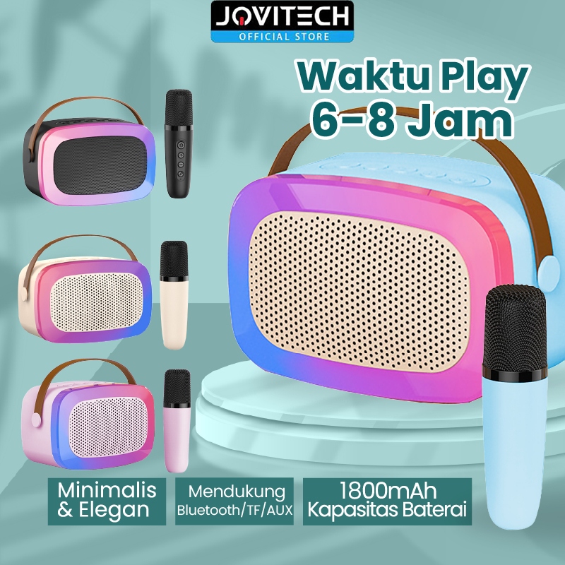Jual Jovitech K88 RGB Lampu Karaoke Portable Microphone Karaoke Speaker ...