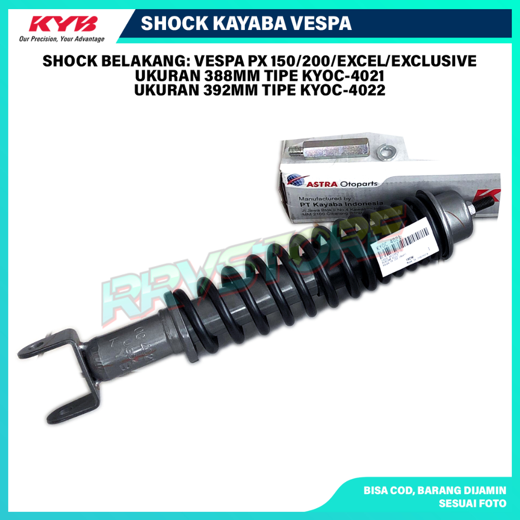 Jual Shock Kayaba Vespa PX150 PS Excel Exclusive Super Sprint Depan ...