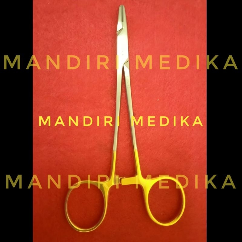 Jual Derf Needle Holder TC Gold Tungsten Carbide Gold Handle 12.5cm | Shopee Indonesia