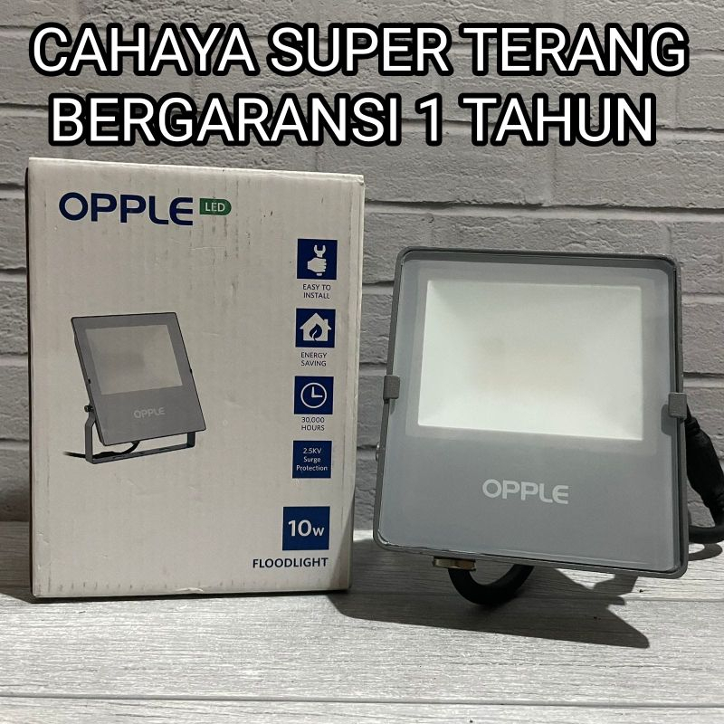 Jual LAMPU LED SOROT FLOODLIGHT OPPLE EQ 10W SNI | Shopee Indonesia