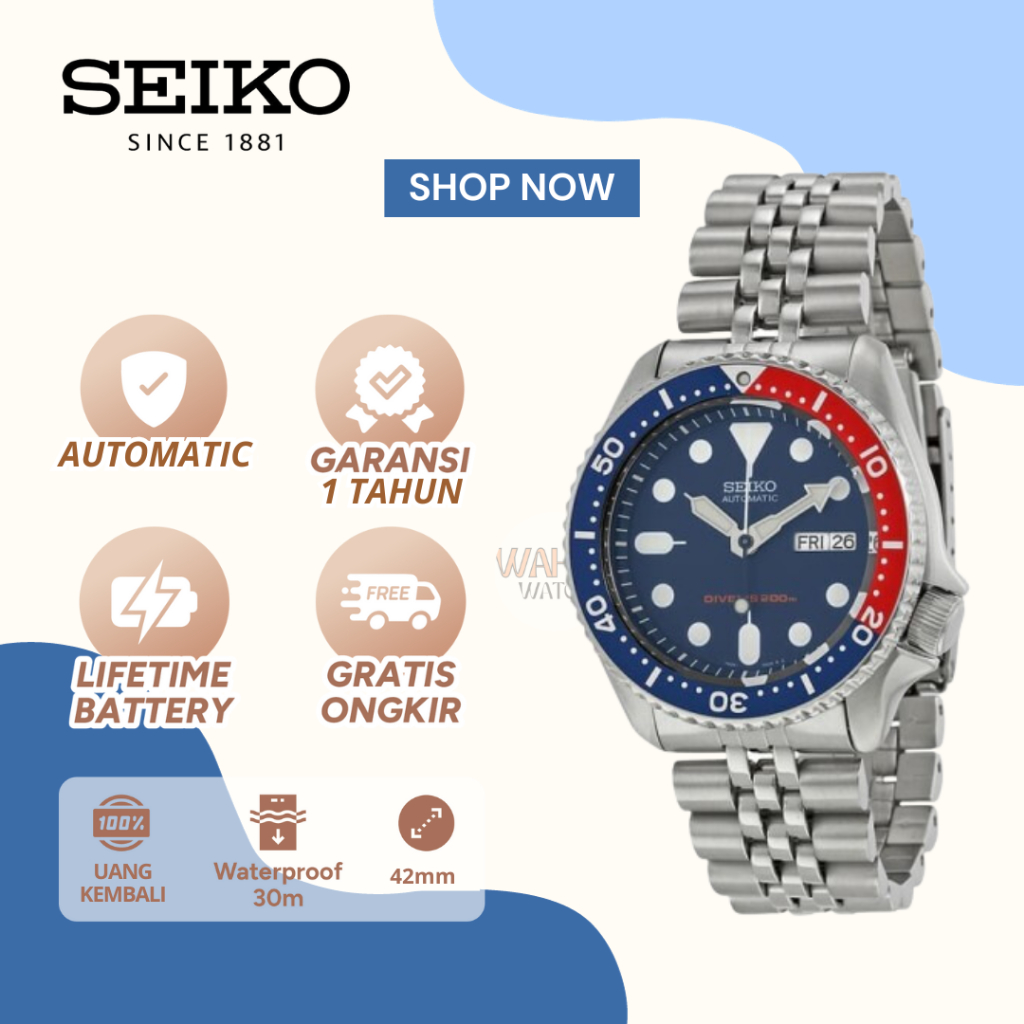 Jual [COD] Jam Tangan Pria Seiko New SKX009K2 Automatic Divers | Shopee Indonesia
