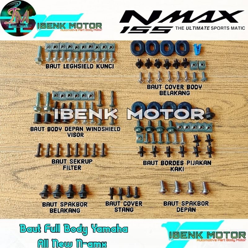 Jual Baut Baud Full Body Set Yamaha Nmax All New Original | Shopee ...
