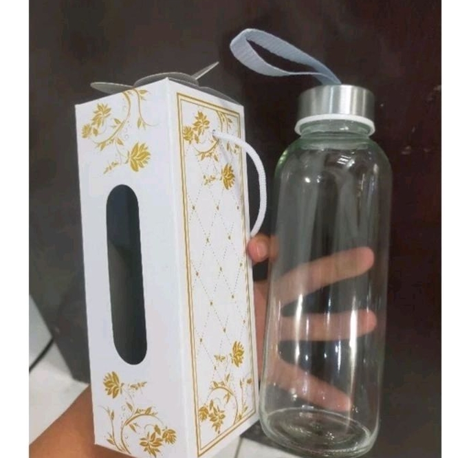 Jual Minimal 80 pcs BOTOL TUMBLER KACA BENING 420 ML + BOX | Shopee ...