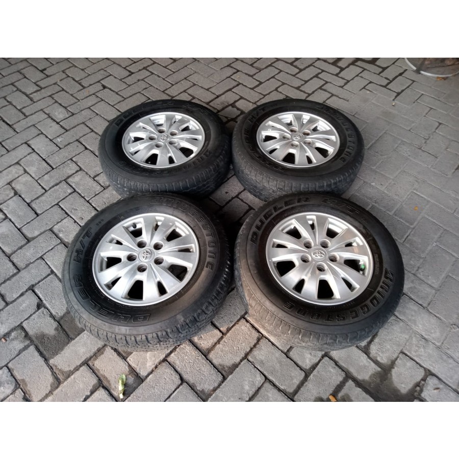 Jual VELG MOBIL SECOND STANDAR INNOVA RING 15 PCD 5X114,3 + BAN 215 70 ...