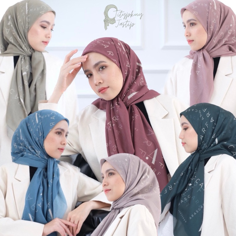 Jual MONOGRAM SERIES 6.0 ARASCARF HIJAB VOAL SEGIEMPAT | Shopee Indonesia