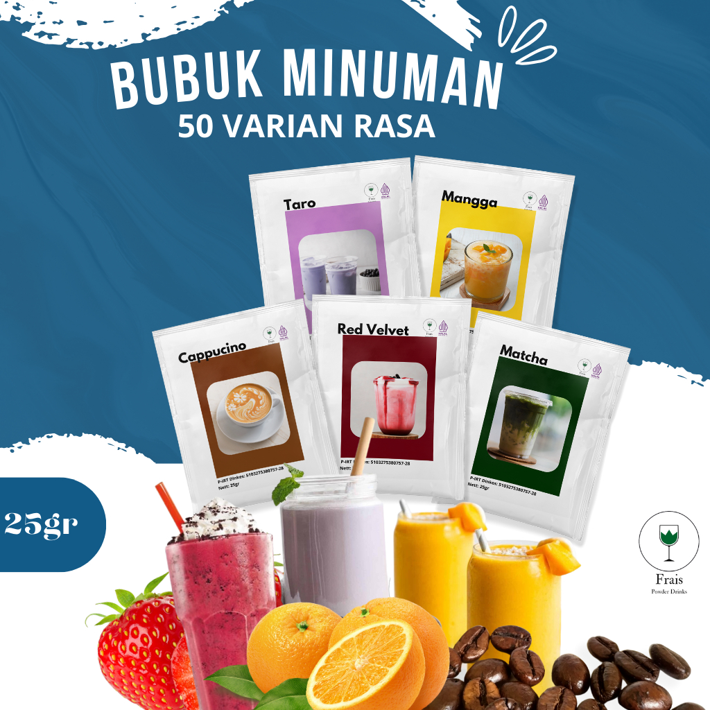 Jual BUBUK MINUMAN RASA 25GR / SERBUK MINUMAN ANEKA RASA / BUBUK ...