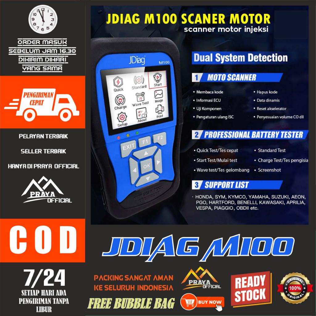 Jual M100 SCANNER HONDA JDIAG M 100 SCANNER MOTOR INJEKSI SCANER MOTO ...