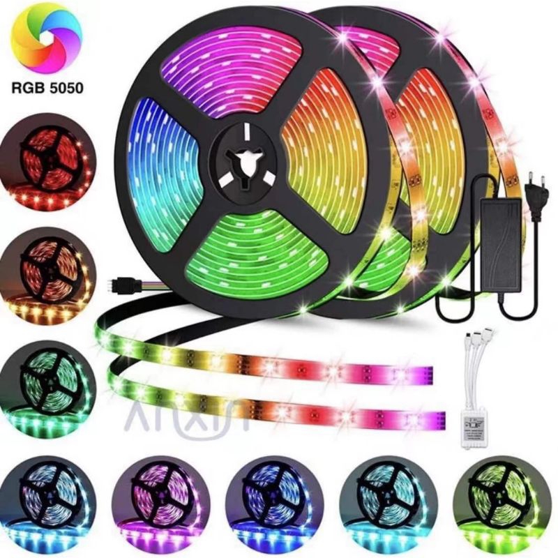 Jual Lampu LED Strip RGB Tipe 5050 Berbagai Ukuran Baru | Shopee Indonesia