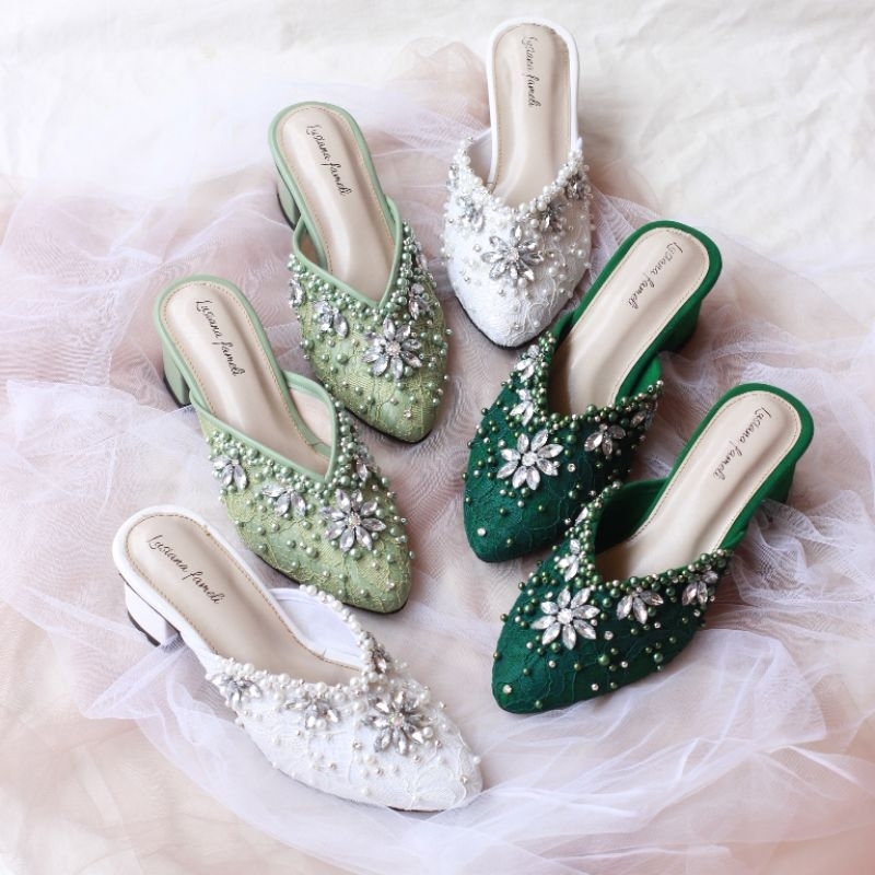 Jual HANARYI I sepatu pengantin custom 25 warna heels pesta sepatu ...