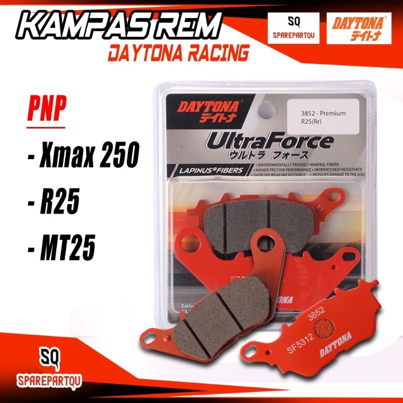 Jual KAMPAS REM BELAKANG XMAX 250 R25 MT25 DAYTONA RACING LAPINUS FIBER ...