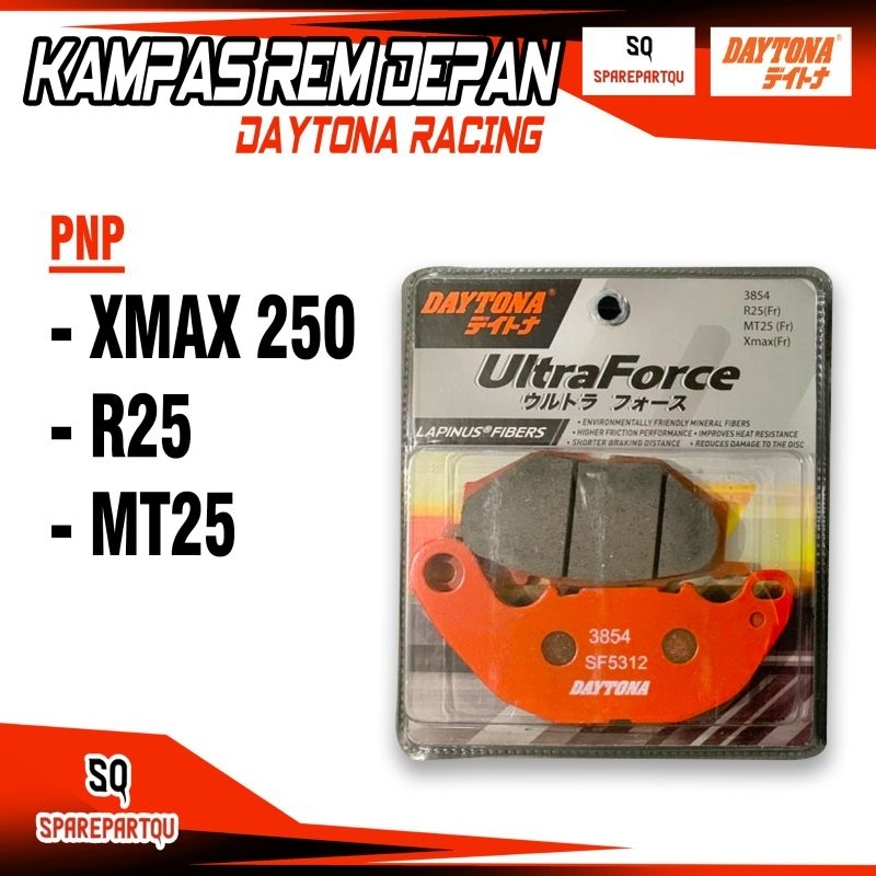 Jual KAMPAS REM DEPAN XMAX 250 R25 MT25 DAYTONA RACING LAPINUS FIBER ...