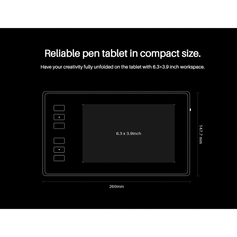 Jual Huion H640P Drawing Digital Graphic Pen Tablet OSU Game Design ...