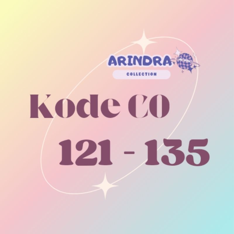 Jual KODE 121 -135 ( Ld 120 up ) | Shopee Indonesia